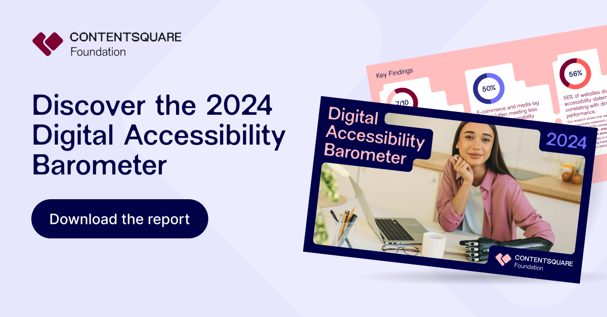 Digital Accessibility Barometer | Contentsquare Foundation